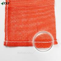 China 5kg 10kg Orange Color Pp Leno Mesh Bag For Onion Patato Packing Customized Logo for sale