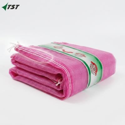 China 5kg 10kg 25kg 50kg Virgin PE Leno Mesh Bag For Garlic And Ginger for sale