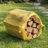 China 50 Lb  Circular Knitted Mesh Produce Bag For Firewood  Vegetable for sale
