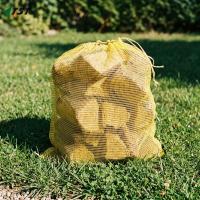 China 50 Lb  Circular Knitted Mesh Produce Bag For Firewood  Vegetable for sale