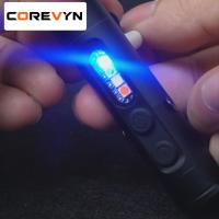 China Wholesale Arc Camping Anti-peeping Infrared Detection Alarm LED USB Rechargeable IP65 Aluminum Alloy Keychain SOS for sale