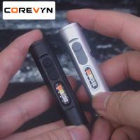 China Wholesale Arc Camping Anti-peeping Infrared Detection Alarm LED USB Rechargeable IP65 Aluminum Alloy Keychain SOS for sale