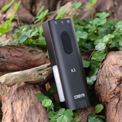 China Premium 800 Lumens IP65 Waterproof Zoomable Ultraviolet UV Light K3 Keychain Flashlight with Geometric Clamp for Hiking for sale