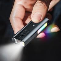 China High Performance 800 Lumens Zoomable RGB Colorful Light K3 Mini Torch with Geometric Clamp for Camping and Hiking for sale