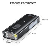 China High Performance 800 Lumens Zoomable RGB Colorful Light K3 Mini Torch with Geometric Clamp for Camping and Hiking for sale