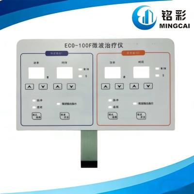 China Custom Medical Grade PET Film Membrane Switch Keypads with Waterproof Dustproof Design and 500,000 Press Lifespan for sale