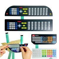 China Custom FPC Membrane Switch Keypad with Tactile Raised Buttons and Waterproof PET Overlay for Digital Weighing Scales for sale