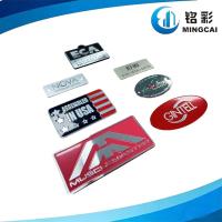 China Custom Etched Embossed Metal Nameplate with Waterproof Dustproof UV Resistant Finish and 3M Self Adhesive Logo Tag for sale