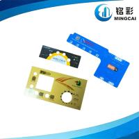 China Custom Silk Screen Printed Membrane Overlay with Die-Cut Shapes and 3M Adhesive Backing for Equipment Control Panels for sale