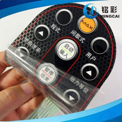 China Custom Size Membrane Switch with Tactile Metal Dome and Waterproof Surface for Industrial Equipment for sale