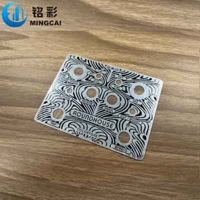 China Custom Aluminum and Stainless Steel Etched Metal Nameplate for Equipment Metal Plaque Labeling for sale