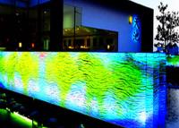 China Laminated Dichroic Film Glass 6mm Customized Design for sale