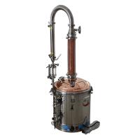 China Essential Oil Extractor Distillation Vacuum Steam Stainless Steel 25L for sale