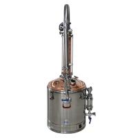 China Essential Oil Extractor Distillation Vacuum Steam Stainless Steel 25L for sale