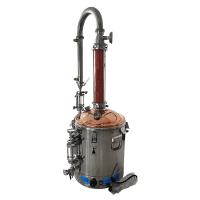 China Essential Oil Extractor Distillation Vacuum Steam Stainless Steel 25L for sale