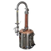 China Essential Oil Extractor Distillation Vacuum Steam Stainless Steel 25L for sale