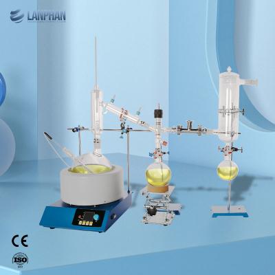 China 5Ltr Lab Short Path Distillation Equipment Molecular Wiped Film for sale