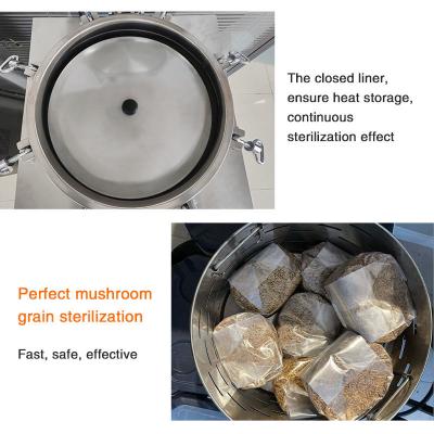 China High Pressure Steam Retort Sterilization Vertical Autoclave 150L With Wooden Case for sale