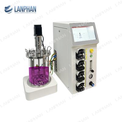 China 0.25L-15L Glass Bioreactor plant Bioreactor Laboratory Bioreactor Equipment For Cell Culture for sale
