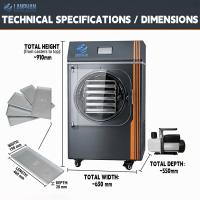 China Small Commercial/Home Freeze Dryer Machine for Food Processing and Vacuum Freeze Drying for sale