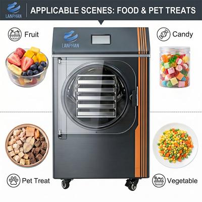 China 4-6kg Capacity Compact Household Freeze Dryer with 5-Tray Design for Fruits Vegetables and Pet Treats for sale