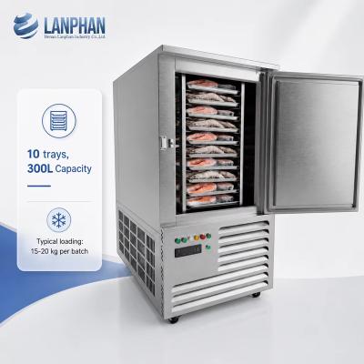 China 300L Vertical Blast Freezer 10 Trays Quick Freezer for Seafood & Food Industry for sale