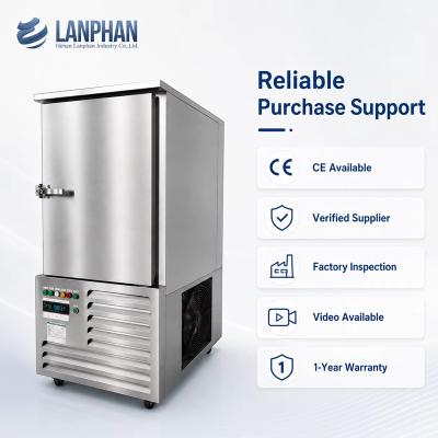 China 300L Single Door Blast Freezer 10 Trays Ultra Low Temp Food Freezing Machine for sale