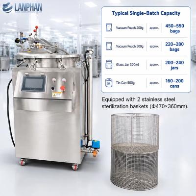 China 75/100/150L small Retort Food Machine Retort Canning Machine Autoclave Retort Sterilizer for sale