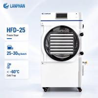 China LANPHAN HFD-25 Commercial Freeze Dryer 25-30kg per Batch Vacuum Lyophilizer with 2.5m² Tray Space and Stainless Steel Construction for sale