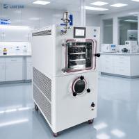 China Pilot Scale Freeze Dryer 0.3m² Pharmaceutical Lyophilizer with Real-Time Temperature Monitoring and Stainless Steel Construction for sale