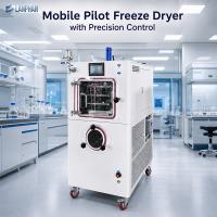China Pilot Scale Freeze Dryer 0.3m² Pharmaceutical Lyophilizer with Real-Time Temperature Monitoring and Stainless Steel Construction for sale