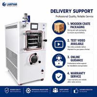 China Pharmaceutical Pilot Lyophilizer 0.3m² Laboratory Freeze Dryer with PLC Touchscreen and Silicone Oil Circulation for sale
