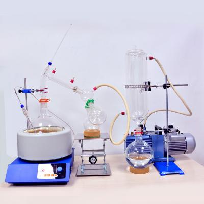 China G3.3 2L Glass Short Path Distillation Equipment for sale