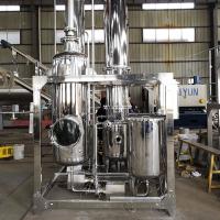 China 2100*1900*5000mm Falling Film Single Effect Evaporator for sale