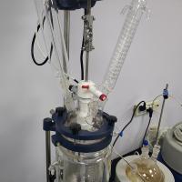 China Benchtop Reaction Kettle 5L Lab Glass Reactor for sale