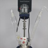 China Benchtop Reaction Kettle 5L Lab Glass Reactor for sale