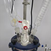 China Benchtop Reaction Kettle 5L Lab Glass Reactor for sale