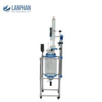 China High Pressure H2100mm 20 liter Lab Glass Reactor for sale