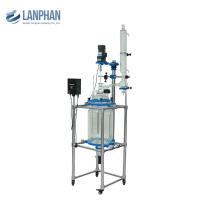 China High Pressure H2100mm 20 liter Lab Glass Reactor for sale