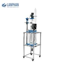 China High Pressure H2100mm 20 liter Lab Glass Reactor for sale