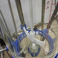 China 304 Stainless Steel Jaceted Borosilicate Glass Reactor Vessel for sale