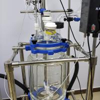 China 304 Stainless Steel Jaceted Borosilicate Glass Reactor Vessel for sale