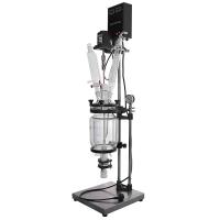 China S212 2l Laboratory Double Layer Jacketed Glass Reactor for sale
