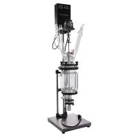 China S212 2l Laboratory Double Layer Jacketed Glass Reactor for sale