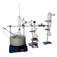 China 5L Vacuum Distillation Equipment Shortest Distillation Glassware Kit for sale