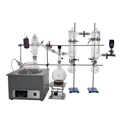 China Chemical Glass 10 Liter Short Path Distillation Equipment for sale