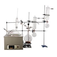 China 20 Liter Short Path Distillation Equipment Fractional Glass Distillation Kit for sale