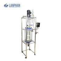 China Lab Glass Reactor Solvothermal Kettle Chemical Reaction double layer for sale