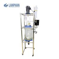 China Lab Glass Reactor Solvothermal Kettle Chemical Reaction double layer for sale