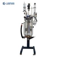 China Automatic Lifting Lab Glass Reactor 10L Chemical Stirring Vacuum for sale